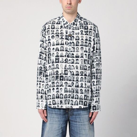 Martine Rose | Shirts | Martine Rose Mens Black And White Shirt With ...
